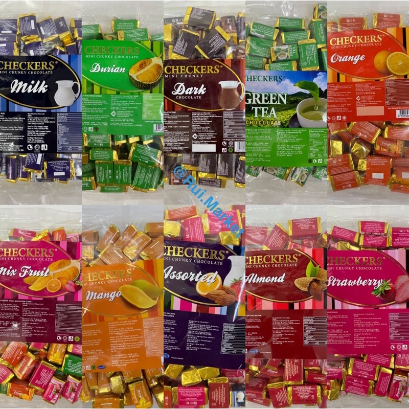 FRANCESTLE CHECKERS MINI CHUNCKY CHOCOLATE 350-500G | Shopee Malaysia