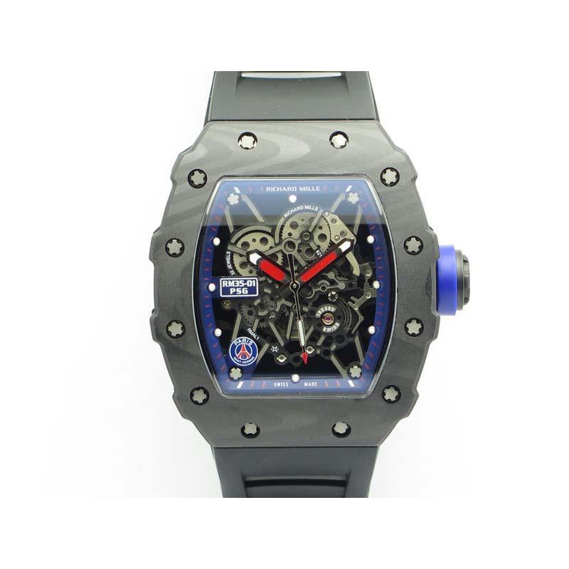 DL RM035-01 PSG FC CASE KVF BEST EDITION SKELETON DIAL ON RUBBER STRAP ...