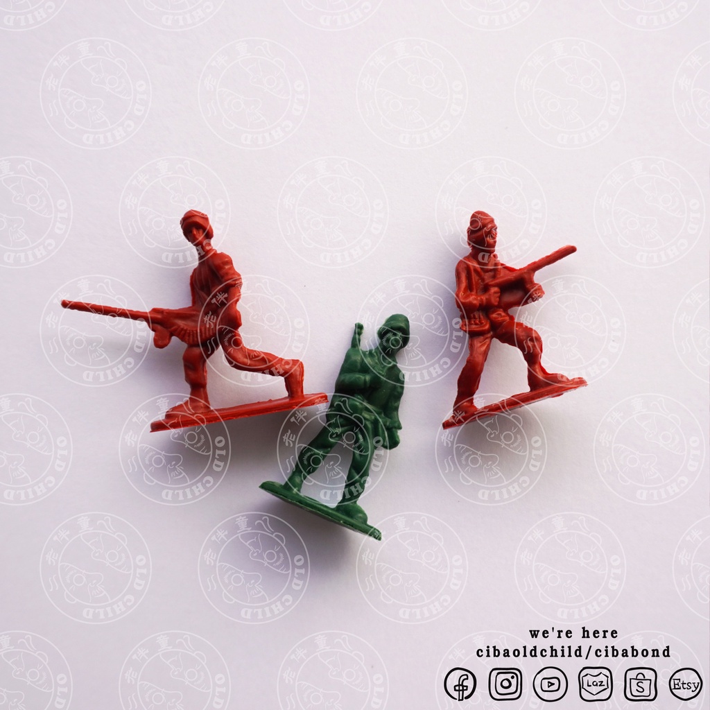 CLEARANCE SALE SOLDIER ARMY TOYS 4cm / MAINAN ASKAR / childhood ...