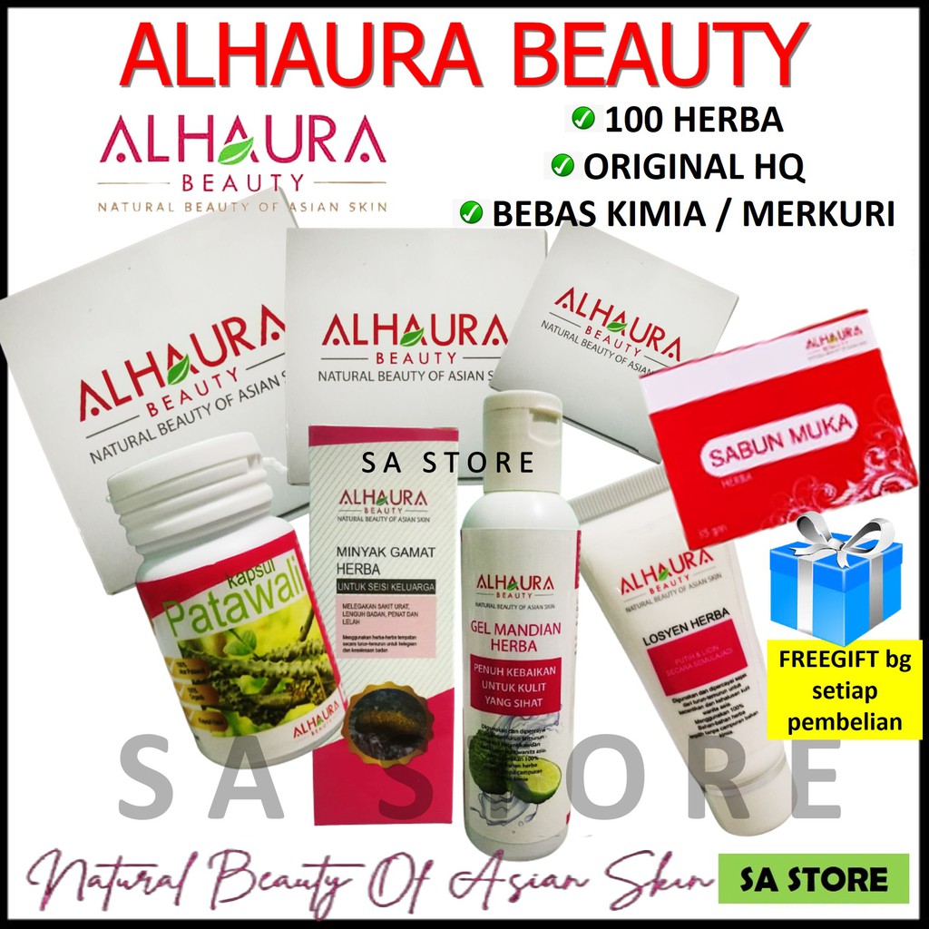 ALHAURA BEAUTY + 🎁/KRIM MUKA / SABUN MUKA ALHAURA/SKRUB KUNYIT/ minyak ...