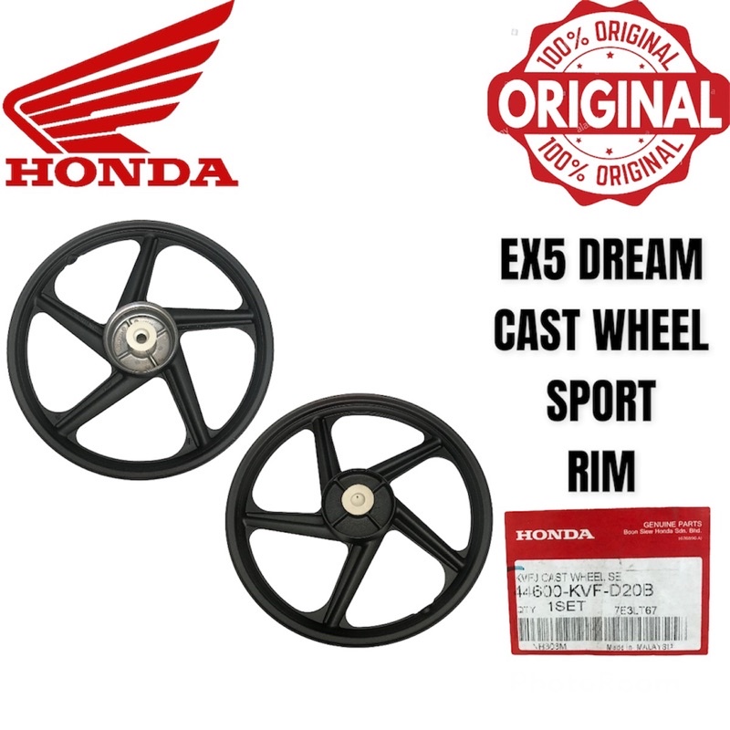EX5 FREAM FI 100% ORIGINAL CAST WHEEL EX5 DREAM SPORTRIM EX5 RIM ...