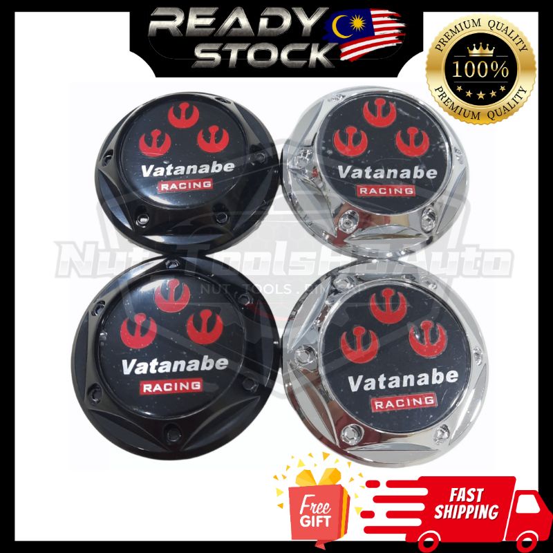 Rim Cap { Vatanabe } 61MM/62MM Car Wheel Centre Sport Rim Cap | Shopee ...