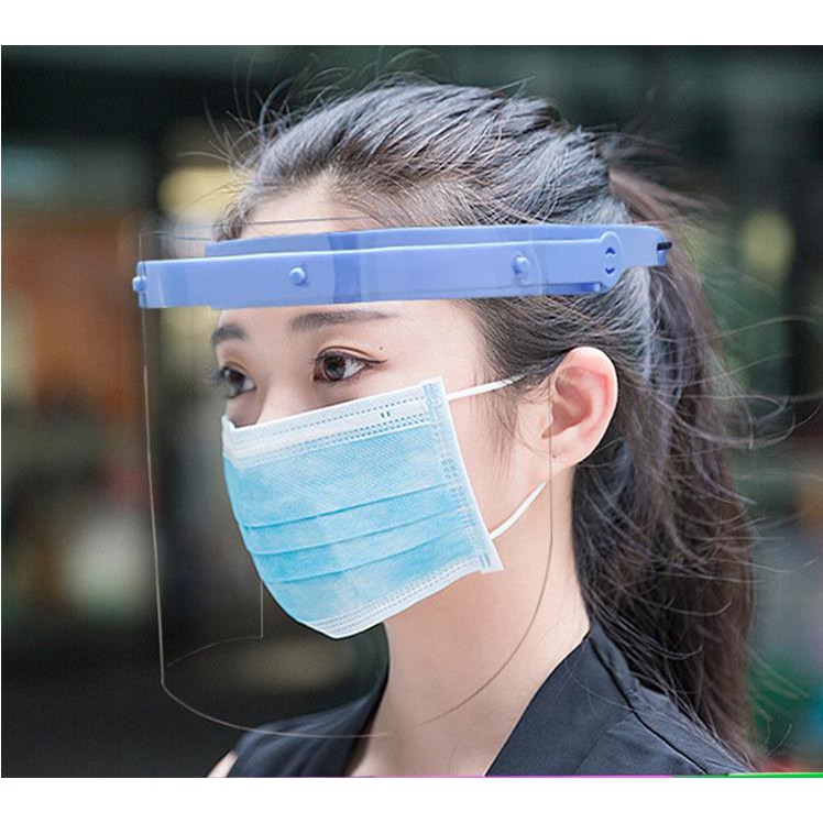 99 - Adjustable Clear Face Shield Transparent Full Face Mask Plastic ...