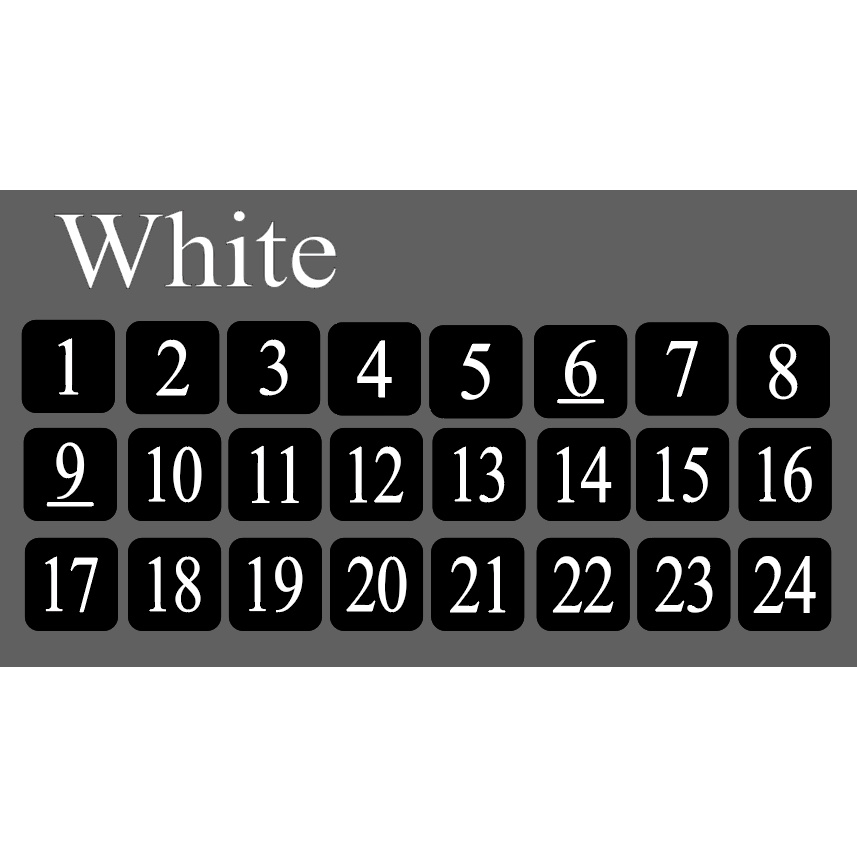 Table Number Cafe Nombor Meja餐桌号码牌 5cm Acrylic | Shopee Malaysia