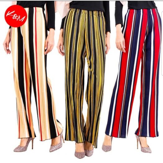 Seluar Labuh Muslimah Women's palazzo(Printed) | Shopee Malaysia