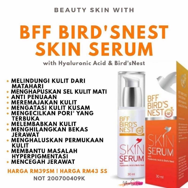 💯 ORIGINAL BFF BIRD’NEST SKIN SERUM | Shopee Malaysia