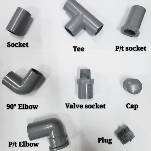 BBB PVC FITTING ELBOW/ SOCKET/ TEE/ V-SOCKET/ P/T SOCKET/ P/T ELBOW/ CAP/ PLUG (15-20MM) PART 1 ...