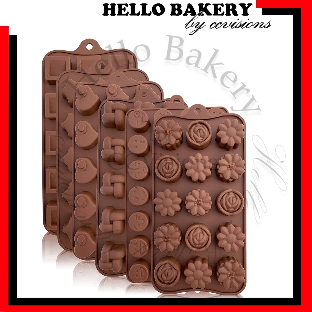 Acuan Coklat Silikon 3D Silicone Chocolate Mould Cake Jelly Mold ...