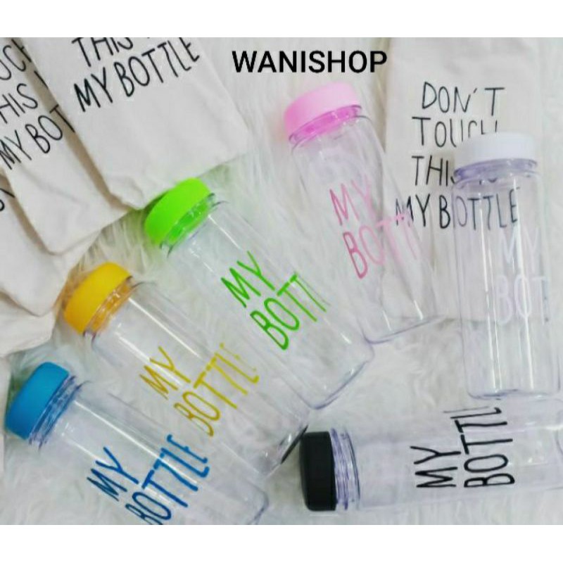 500ml Water Bottle Plastic Bottle Juice Botol Air + Cover Sarung ...