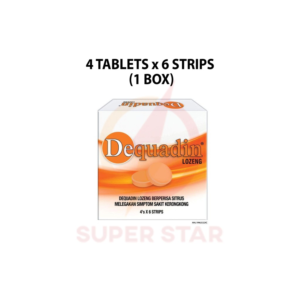 Dequadin Lozenges Sore Throats Relief 24s (Box/Tube) | Shopee Malaysia
