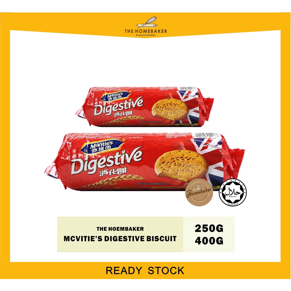 MCVITIES DIGESTIVE BISCUIT 400G 250G / 麦维他 全麦消化饼 消化饼 - HOME BAKER ...