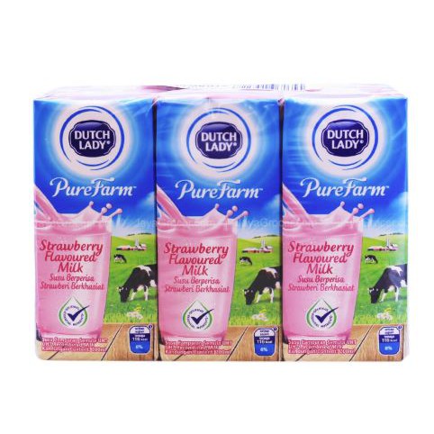 Dutch Lady Pure Farm UHT milk (200ml x 6) | Shopee Malaysia