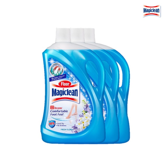 [Bundle of 3] MAGICLEAN Floor Cleaner Fresh Floral (2000ml) | Shopee ...