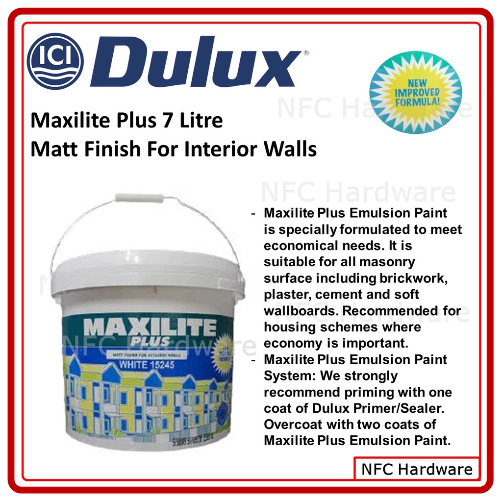 Maxilite Plus 7 Litre Matt Finish For Interior Walls / Cat Kapur ...