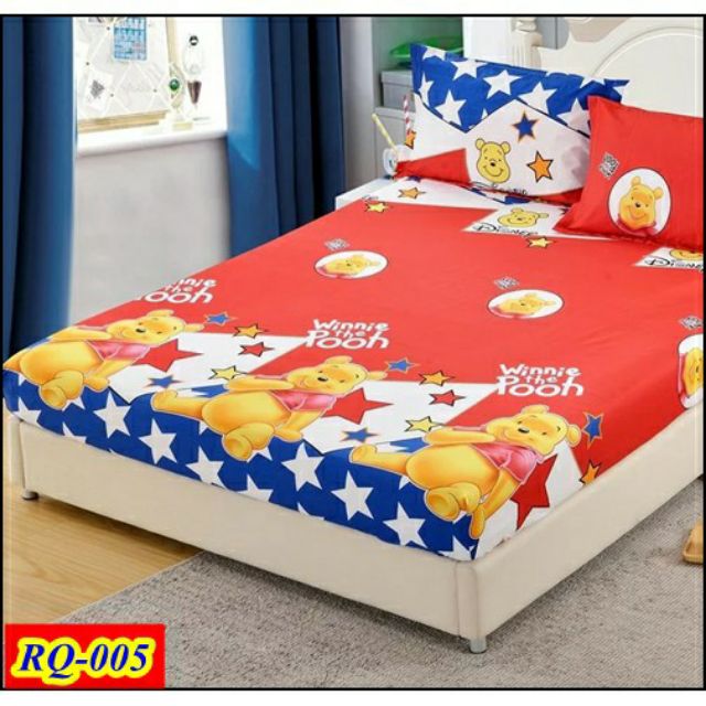 Queen size bed sheet 150cm X 200cm Round elastic (Ready Stock) | Shopee ...