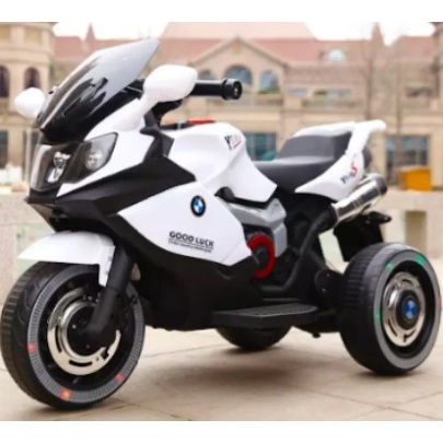 🏍️ WHITE PUTIH Children Electric Motorcycle Car Electromobile ...