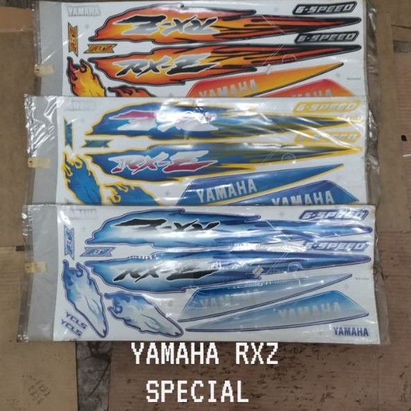 BODY STICKER SET YAMAHA RXZ RACING - STRIPE MOTOR DECAL MOTORCYCLE ...
