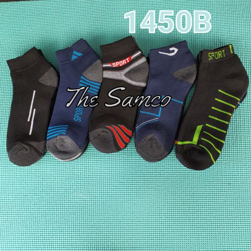 Stokin cotton Tebal Sport Pendek Paras Mata Kaki Sport Sock Low Cut ...