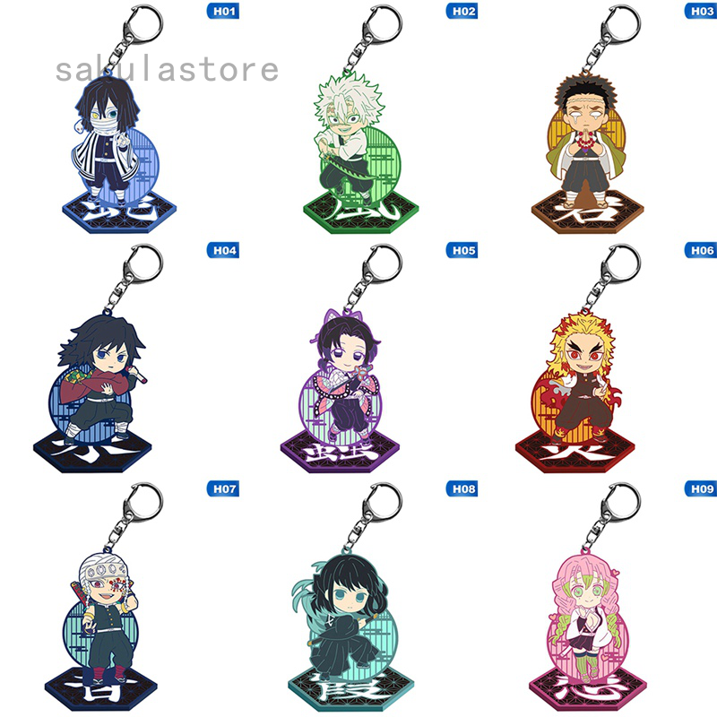 new Pattern Demon Slayer: Kimetsu no Yaiba Kawaii Pendant Keychain ...