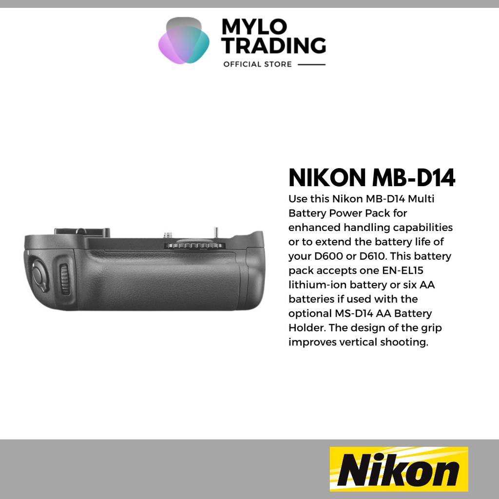 Nikon MB-D14 Multi Battery Power Pack | Shopee Malaysia