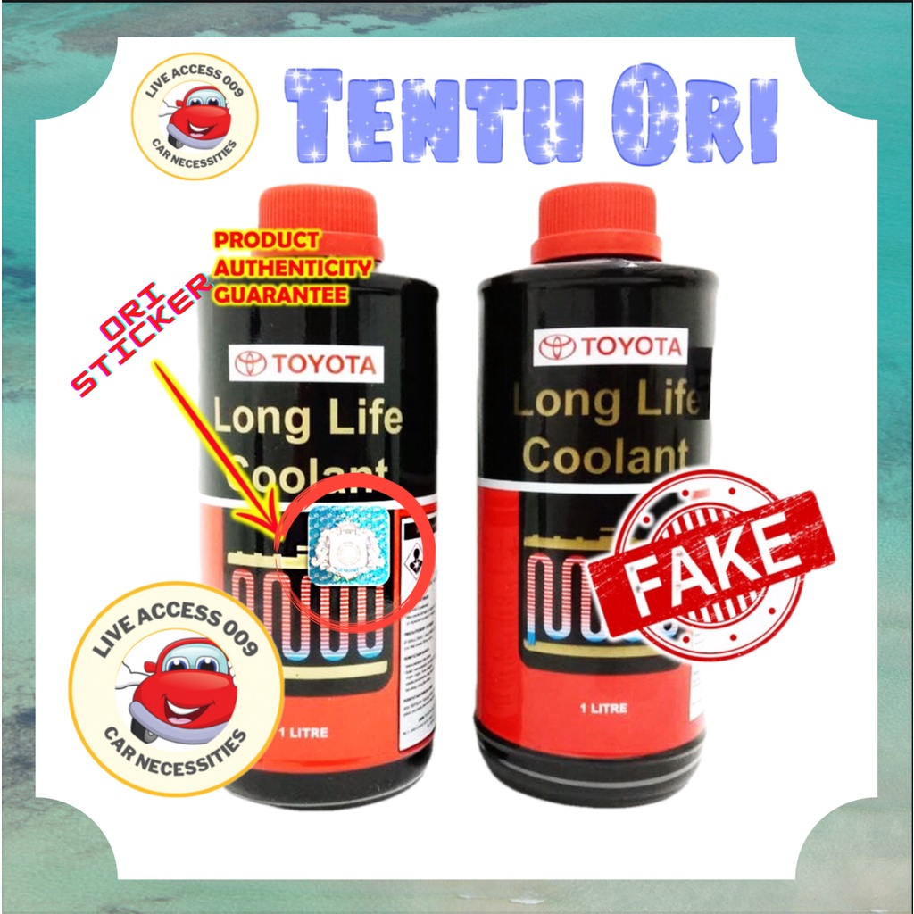 LA009 / 1 Botol Jamin Original Toyota Long Life Car Radiator Coolant Kereta 1L 1000mL UMW ...