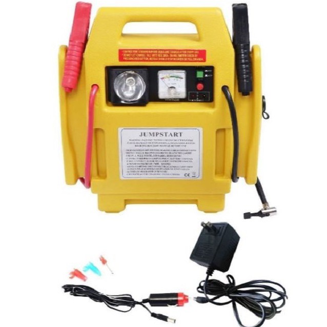 12V PORTABLE CAR JUMP STARTER BATTERY START BOOSTER CAR AIR COMPRESSOR ...