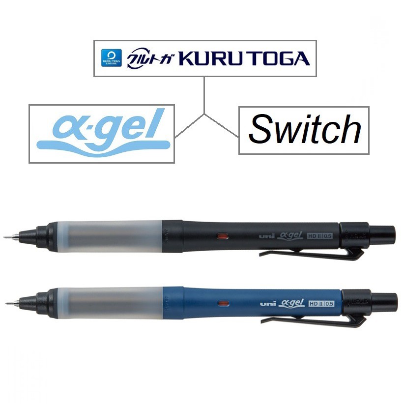 Kuru Toga Switch Alpha Gel Automatic Lead Rotation Mechanical Pencil (0 ...