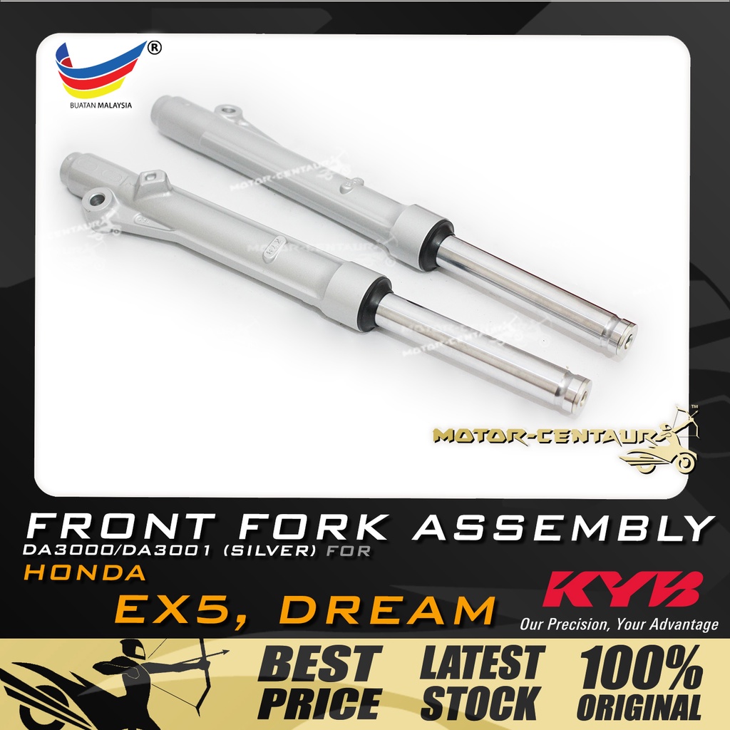 KYB KAYABA / MUTAKIN FRONT FORK DAMPER COMP ASSY HONDA EX5 DREAM/HIGH POWER (OLD)/WAVE 100/110 ...
