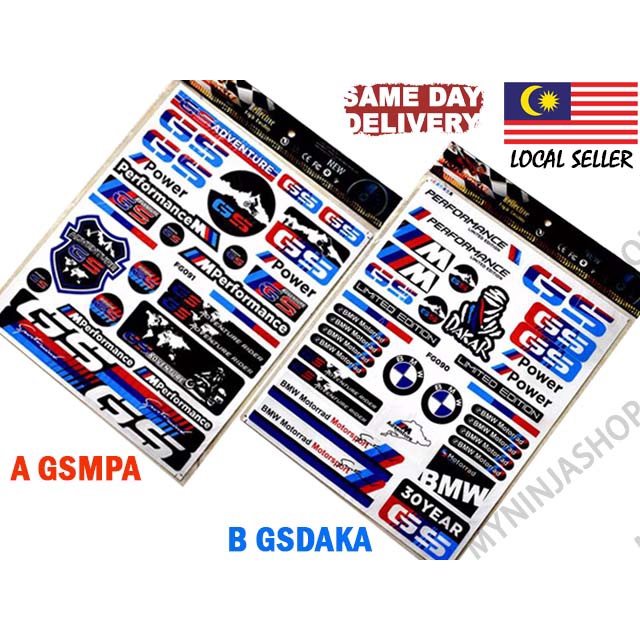 Reflective Decals Box Sticker Dakar BMW Motorrad Versys TRK 502 Benelli ...