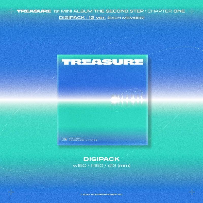TREASURE THE SECOND STEP : CHAPTER 1 Digipack Album with Ktown POB ...