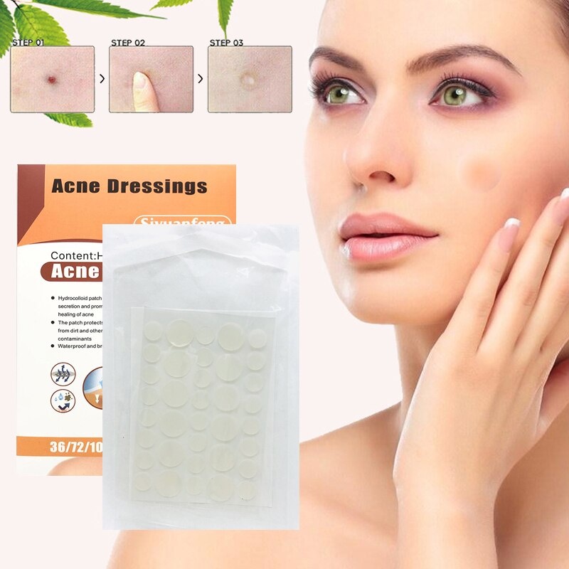 36pcs Hydrocolloid Anti Acne Patch Pimple Healing Patches Invisible