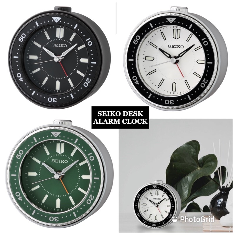 [SEIKO ALARM TABLE CLOCK] SEIKO DIVER WATCH DISIGN DESK ALARM CLOCK ...