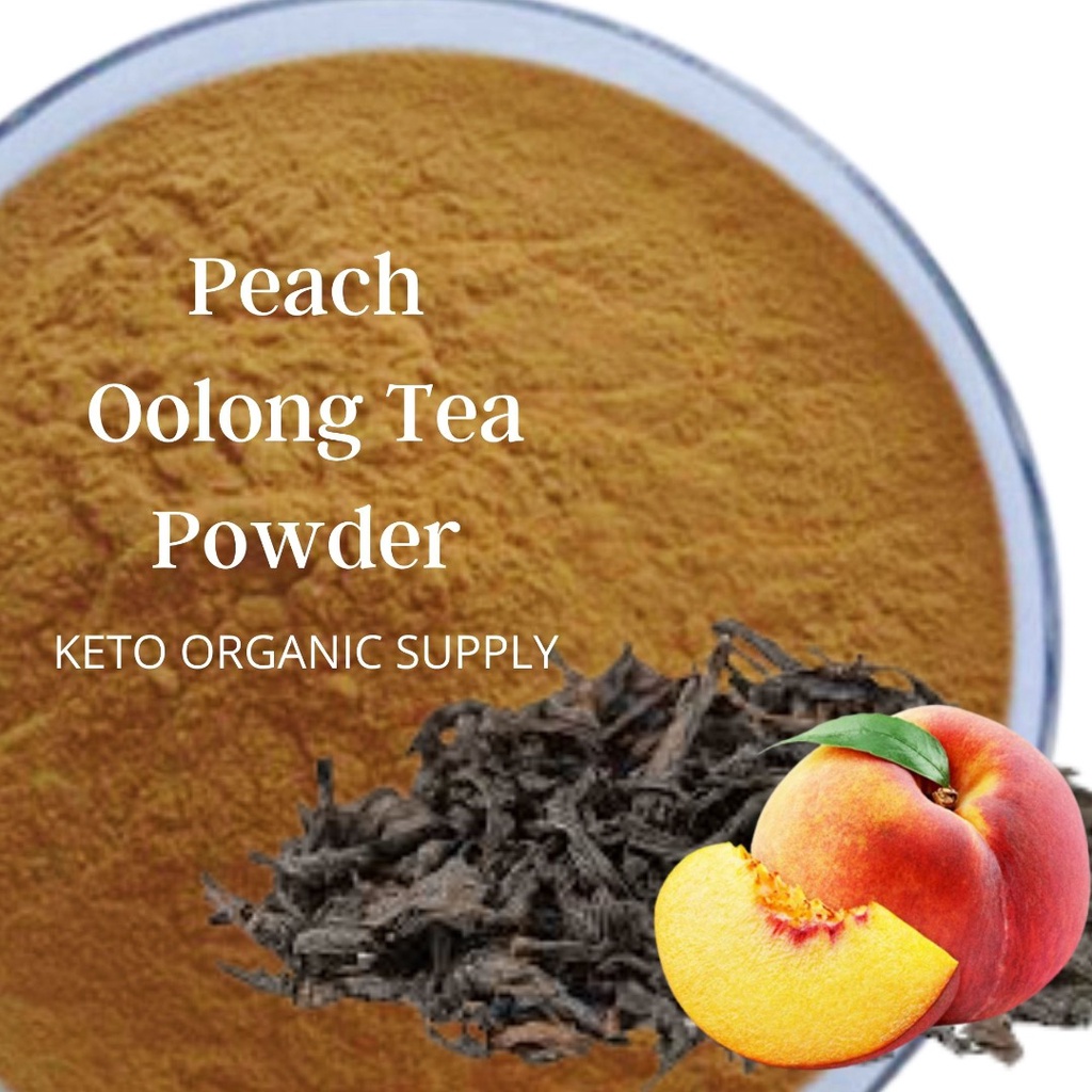 Peach Oolong Tea Powder 白桃子乌龙茶粉 Serbuk Teh Oolong Peach ☕ instant 100% ...