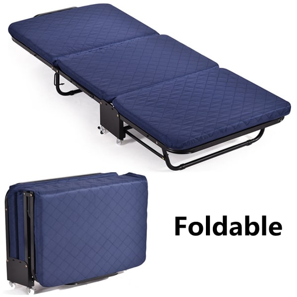 SY-631 Foldable Single Bed Sponge Canvas Lunch Break Hospital Care ...