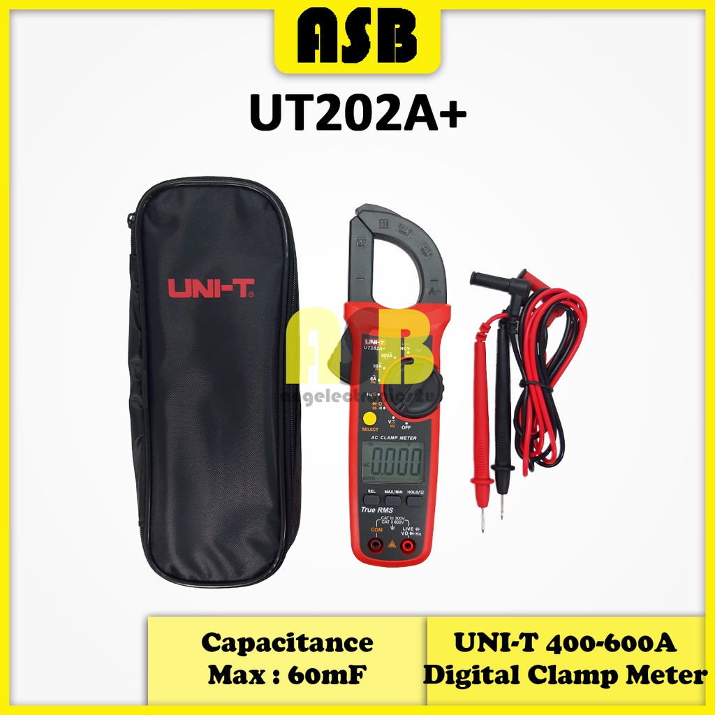 (1pc) Uni-T UT 200+ Series 400-600A Digital Clamp Meter ( UT 201+ / UT ...