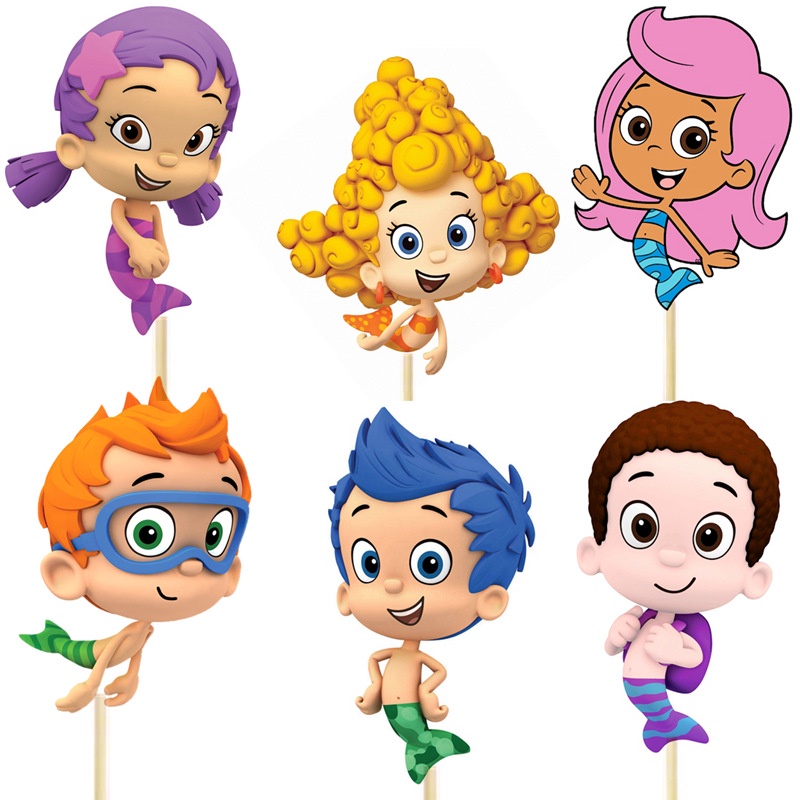 24pcs Cupcake Toppers Cute Cartoon Princess Theme Cake Decorations ...