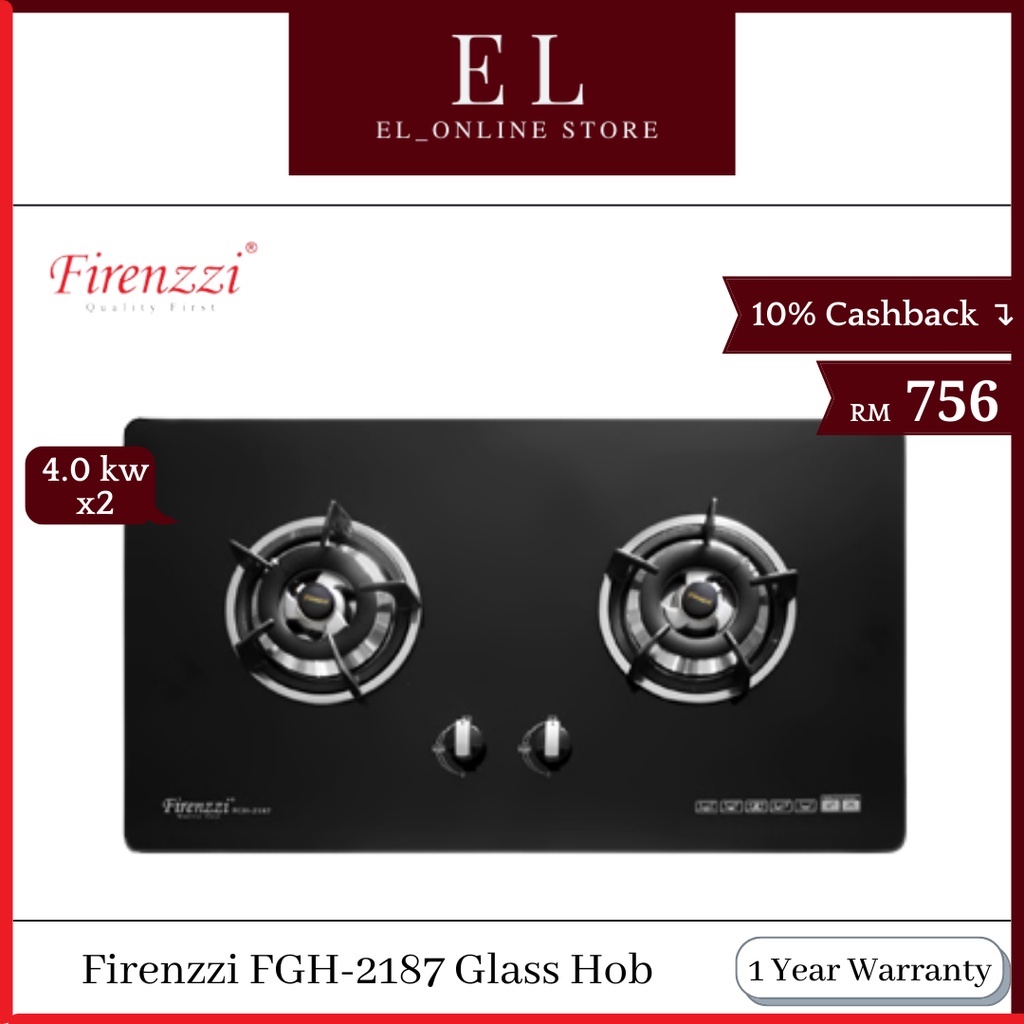 [100% Original] Firenzzi FGH-2187 Flexible Size Built-in Glass Hob 玻璃炉 ...