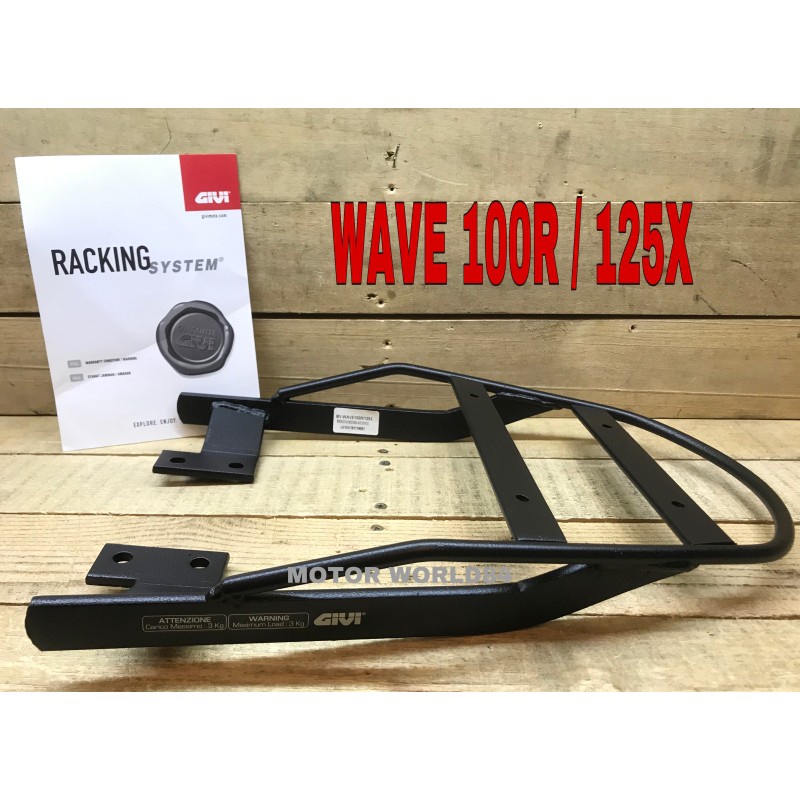 GIVI RACK WAVE 100R / WAVE 125X MV RACK COMBO GIVI BOX B27 B27N B27N2 ...