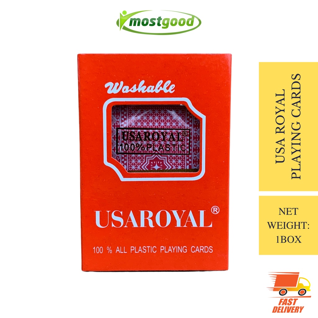 USA ROYAL Plastic Playing Cards Washable / Kad Poker Plastik Cantik ...