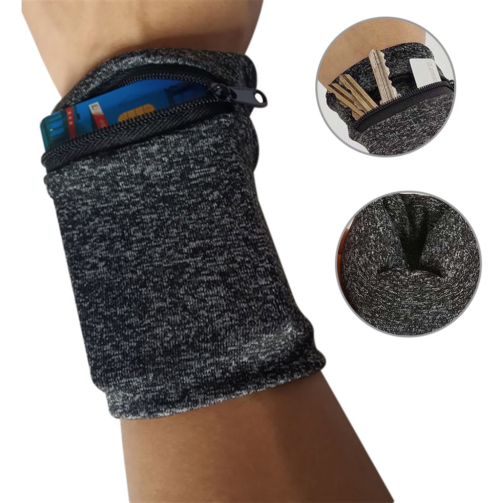 Wrist Wallet Arm Sport Running Dompet Tangan Sukan with Zip Wristband ...
