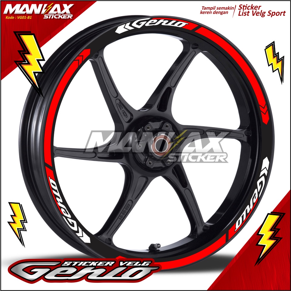 Cutting GENIO Rims Sticker GENIO Rims Sticker GENIO Wheels | Shopee ...