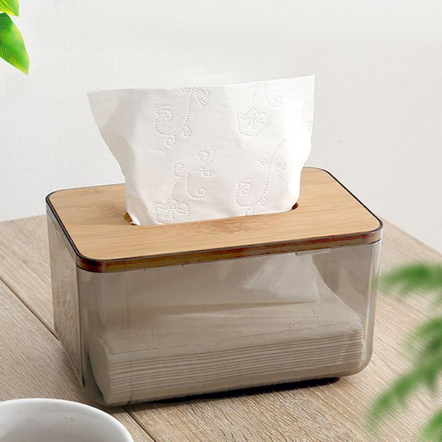 TRANSPARENT TISSUE BOX - memudahkan refill tissue jika kehabisan ...