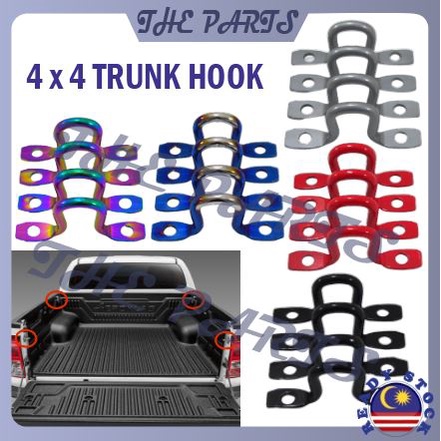 Universal Aluminum Alloy Trunk Bracket Bedliner Hook Cangkuk Tie Lock ...