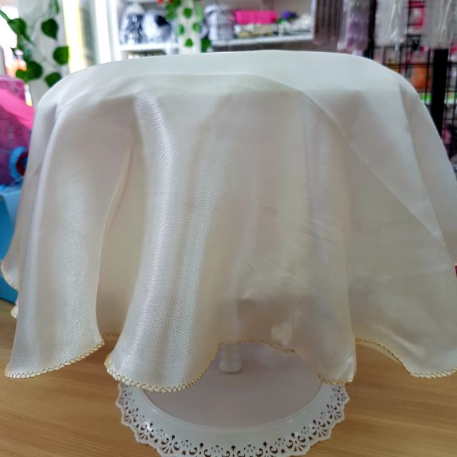 Alas Dulang Kain Satin Berkualiti Bulat Diameter : 70cm (1pcs) | Shopee ...