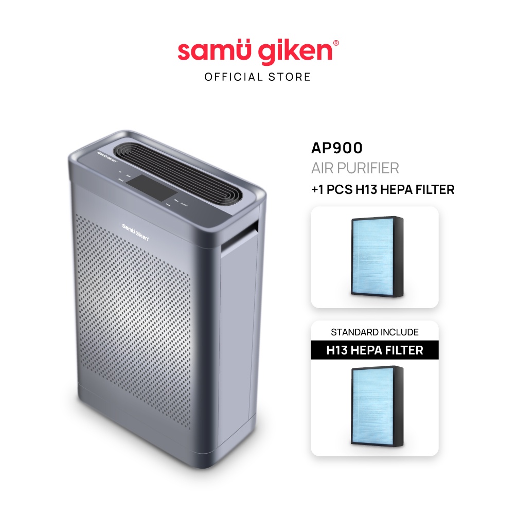 Samu Giken Pembersih Udara Profesional | Air Purifier with Hospital Grade Hepa Filter H13 and UV ...