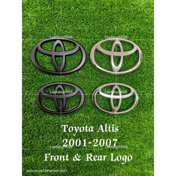 Toyota Altis 2001-2007 Front & Rear Logo | Shopee Malaysia