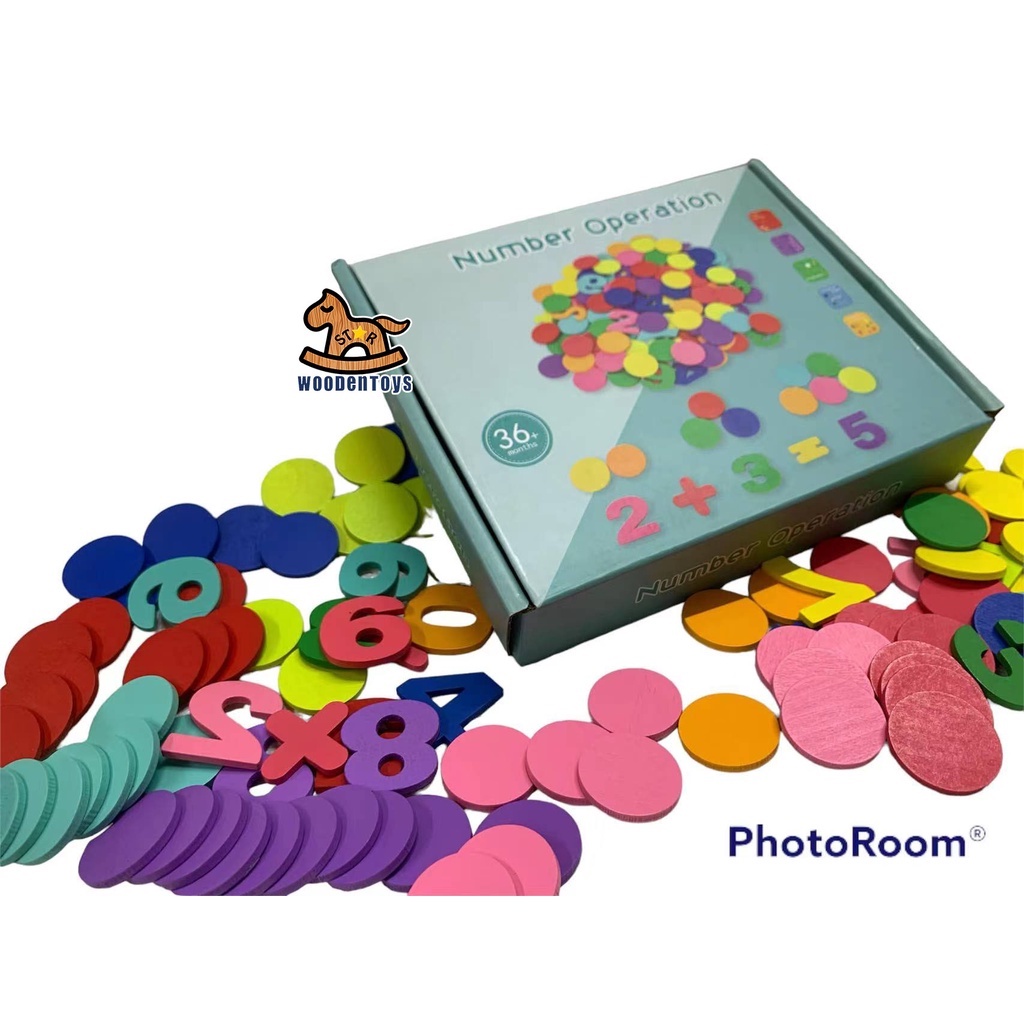 Math Operation Blocks Manipulatives Games for Elementary Kindergarten ...