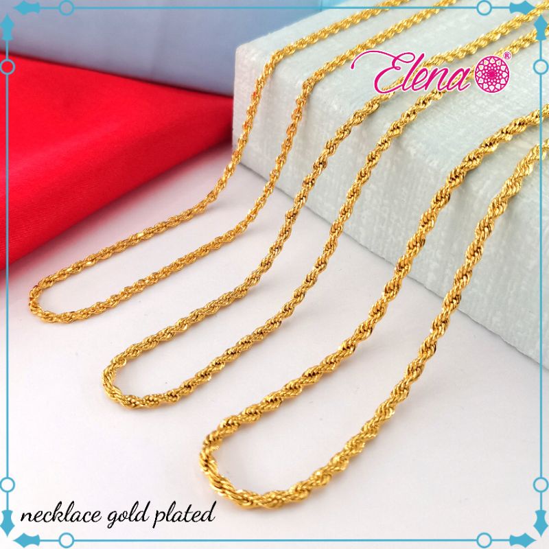 Elena Emas Korea Necklace - Rantai Dewasa Design Pintal ( EN23 )( EN76 ) | Shopee Malaysia