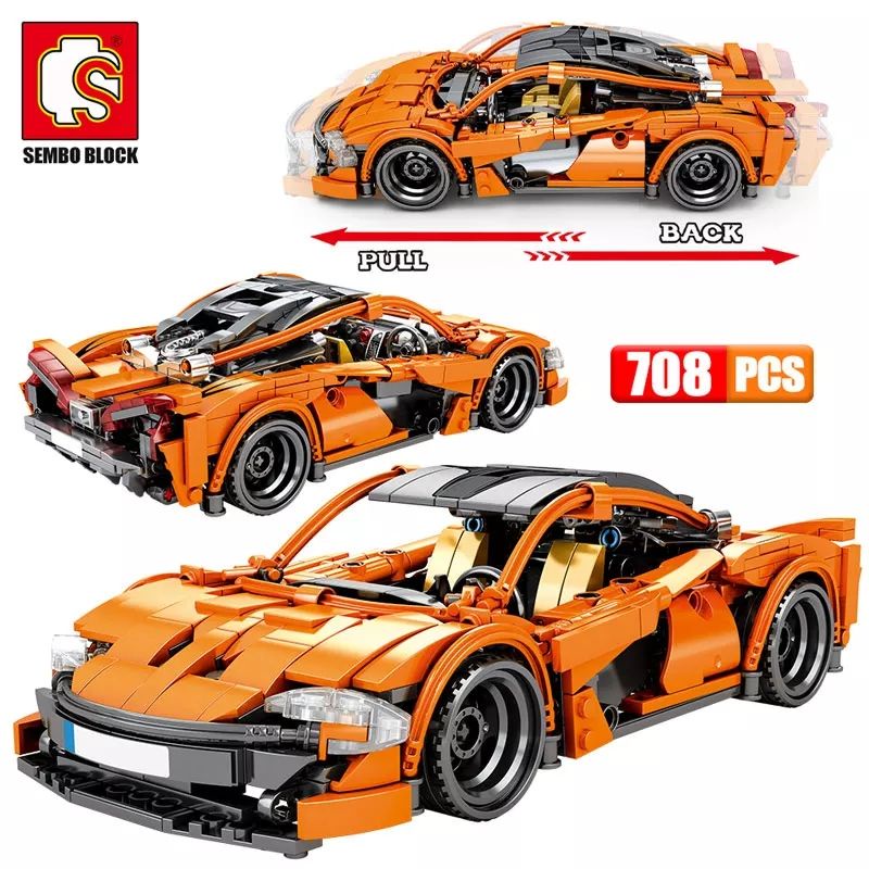 Lego Supercar McLaren P1 Sembo Block-701708 708 Pieces Of Premium Grade ...