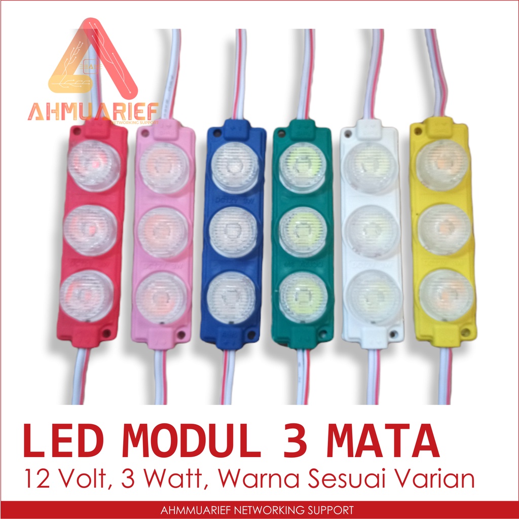 MATA Led STRIP MODULE LIGHT 3 EYES SMD 12V 3 WATT | Shopee Malaysia